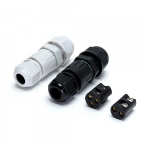 IP68 waterproof 2 or 3 core inline connector.